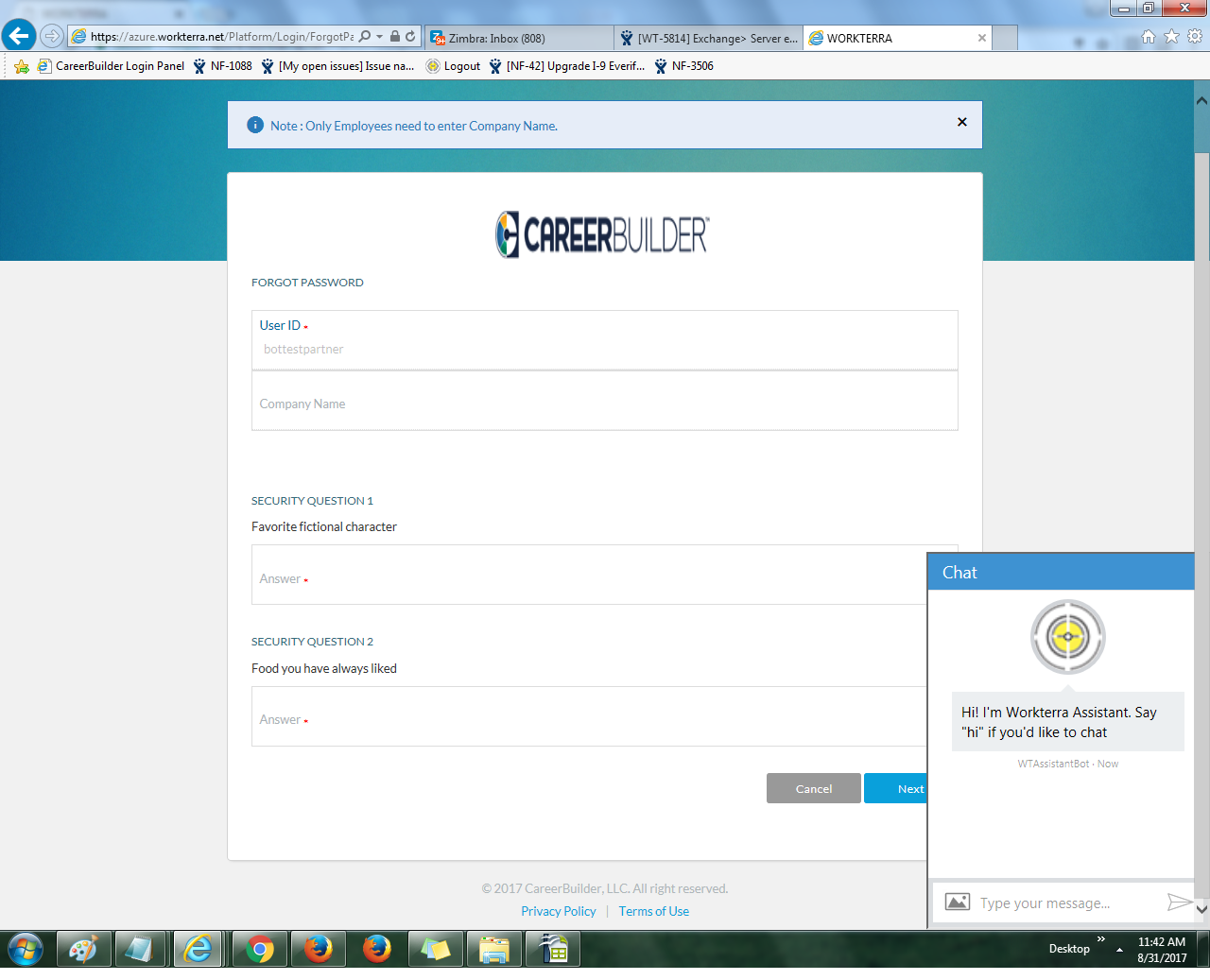 Nf 4316 Chatbot Azure Do Not Show Security Questions Page 4405